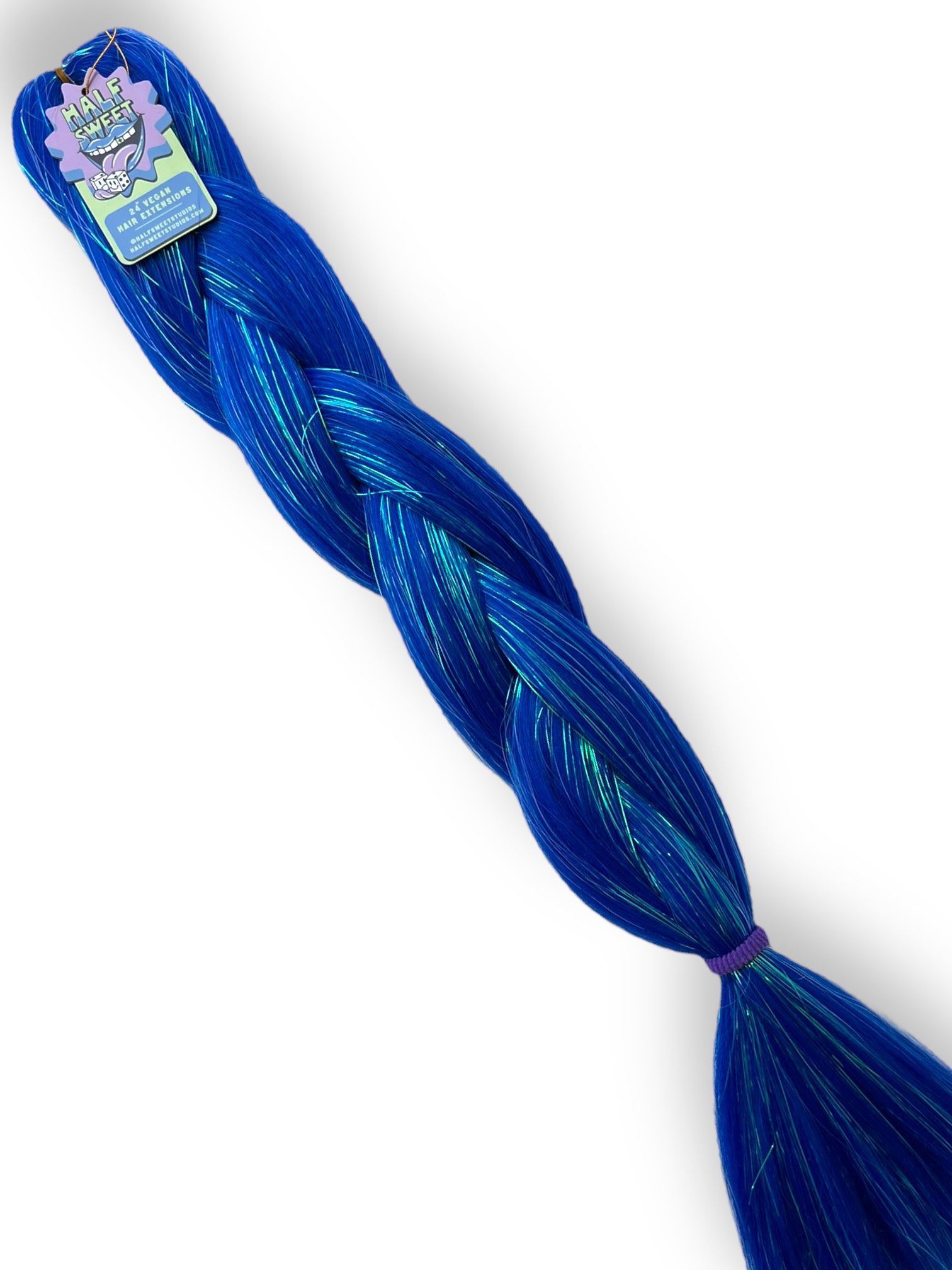 Space Cadet - Navy Tinsel Braiding Hair